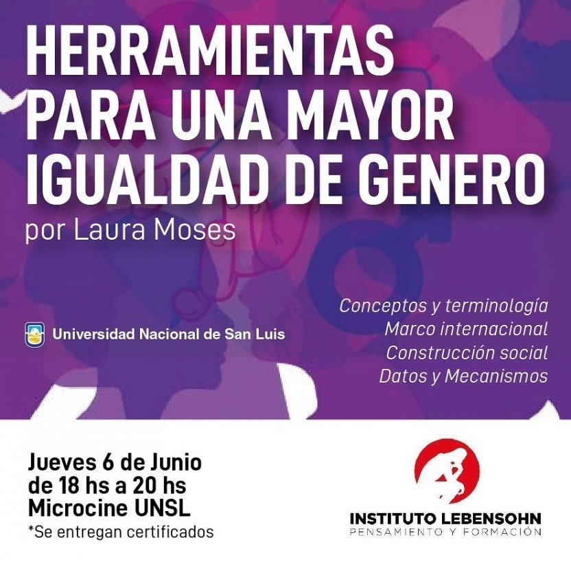 Un espacio para reflexionar sobre la igualdad de Género – Noticias – UNSL